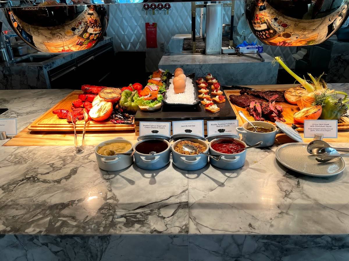 Menu at Epicurean restaurant, Barangaroo, Crown Sydney