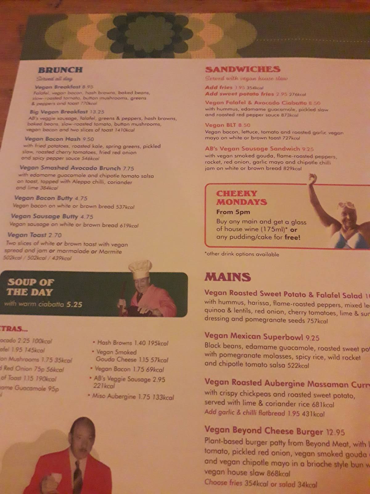 Menu at Puerto Lounge restaurant, Exeter