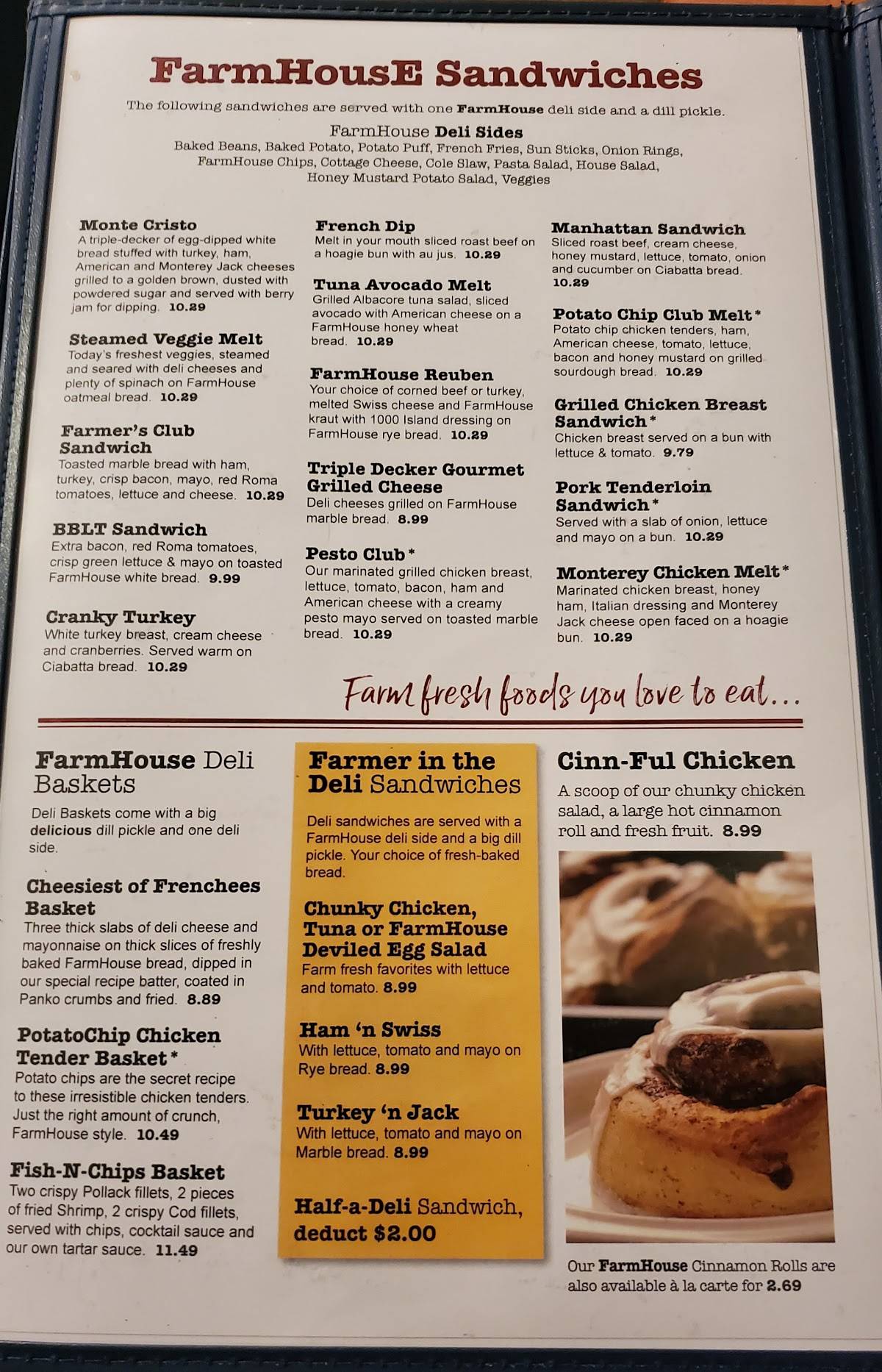 Menu at FarmHouse Cafe & Bakery, Omaha