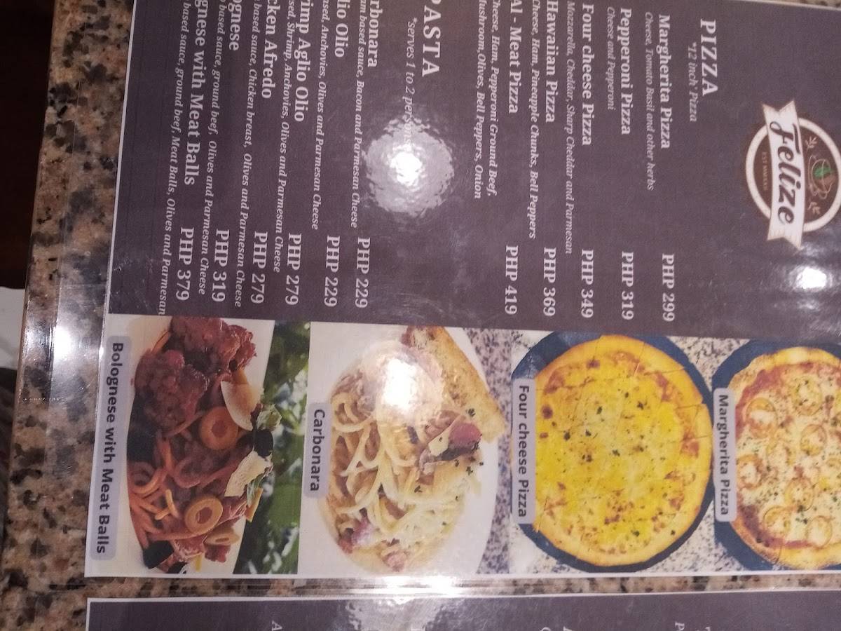 Menu at Felize Cafe - Imus, Cavite, Imus
