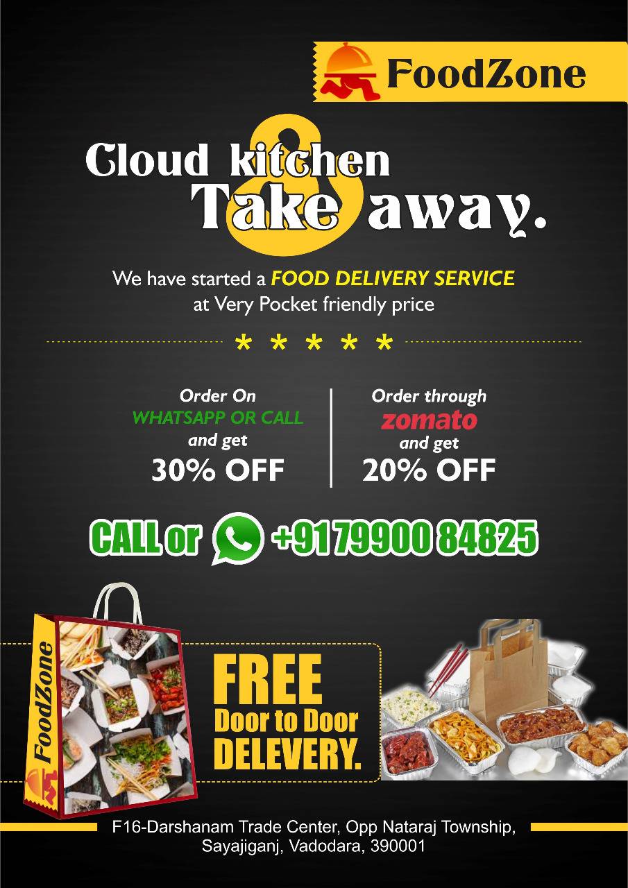 Menu at Food zone, Vadodara