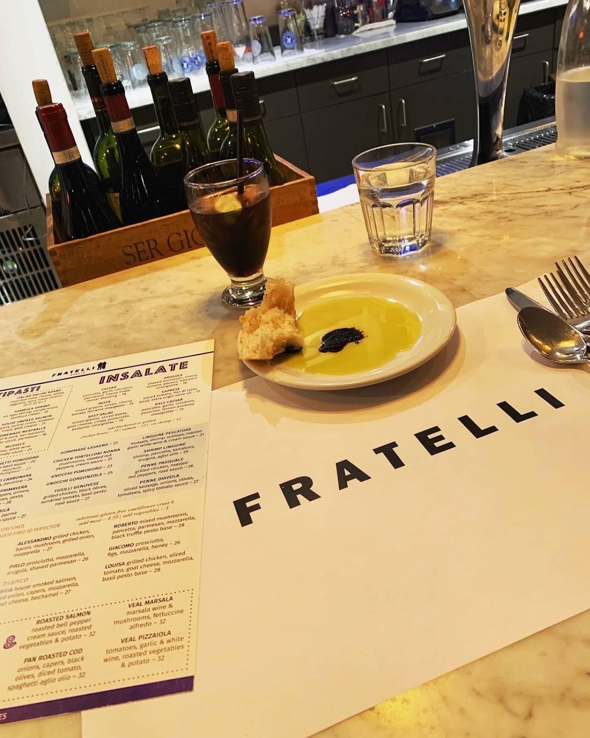 Menu at Fratelli Kanata restaurant, Ottawa, 499 Terry Fox Dr
