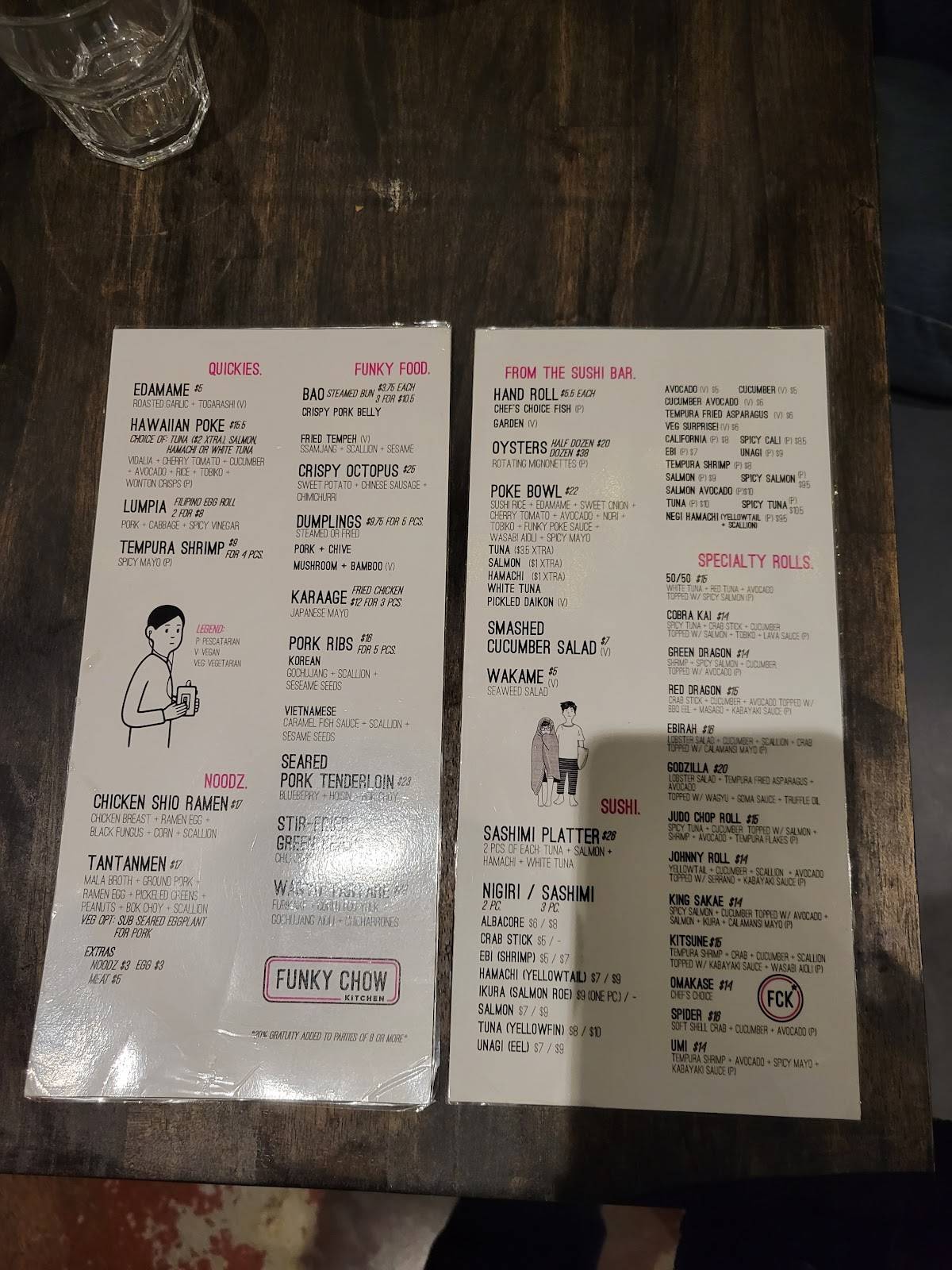 Menu at Funky Chow Kitchen restaurant, Windsor