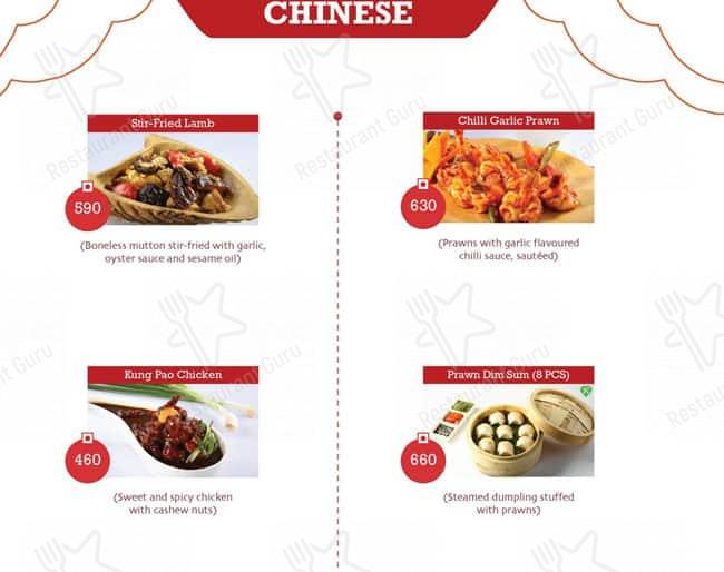 Menu at GRT Cloud Kitchen, Chennai, 120