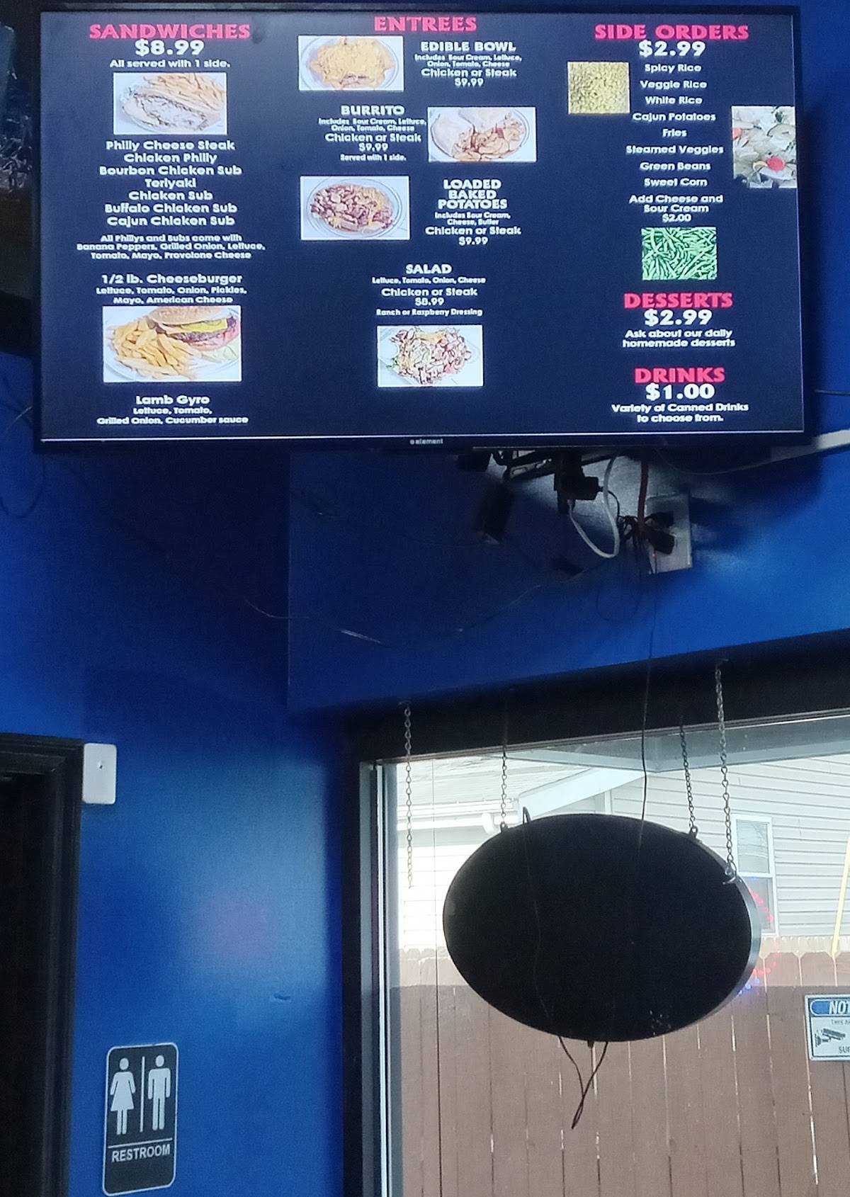 Menu at Georgetown cafe 1, Lexington