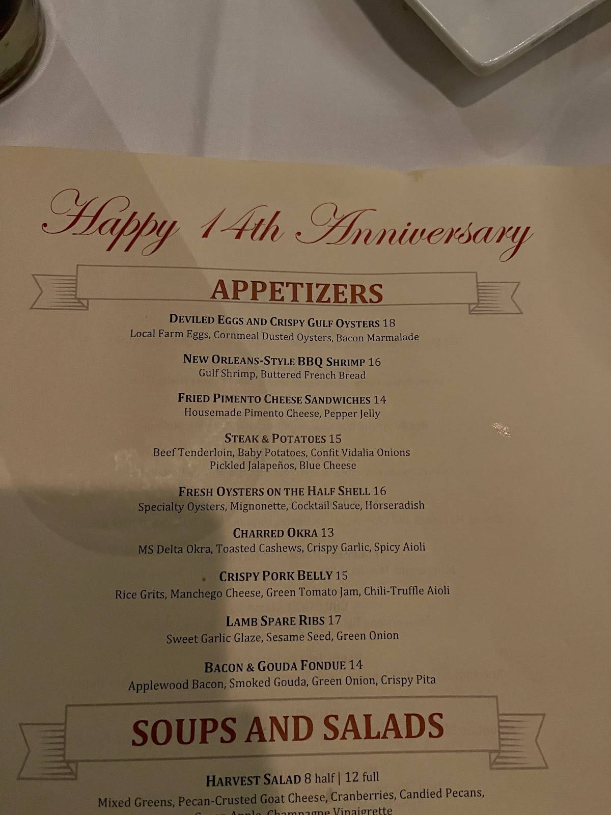 Menu at Southern Social pub & bar, Germantown, S Germantown Rd