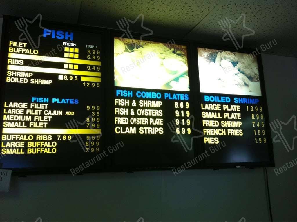 Menu at Get & Go Fish Market restaurant, Stamps