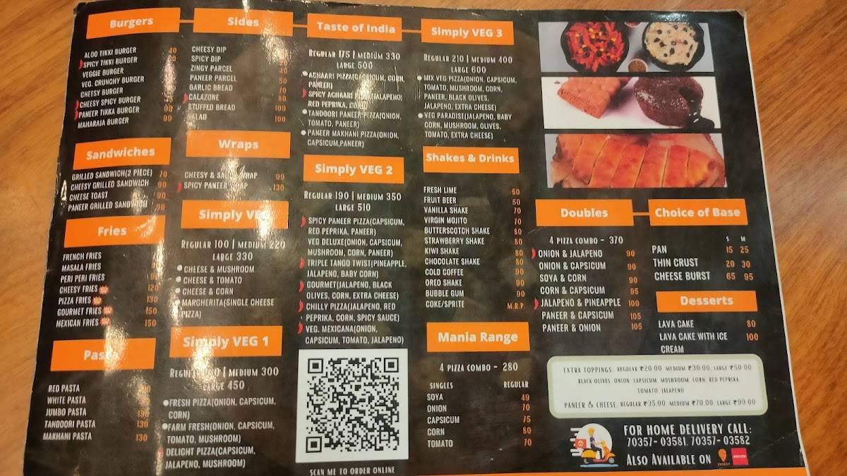 Menu at Hangries Near ITI Yamunanagar Italian & Chinese Restaurant ...