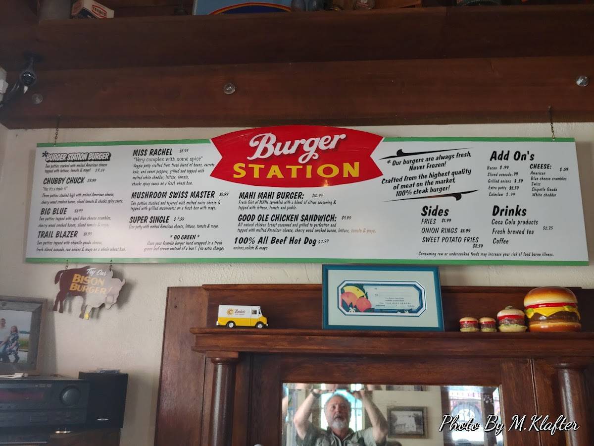 Menu at Burger Station restaurant, Hernando