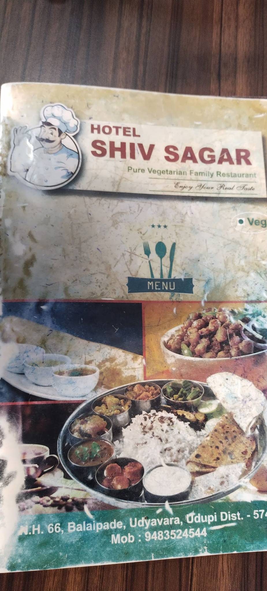 Menu at Hotel Shiv Sagar, Udupi, Balaipade