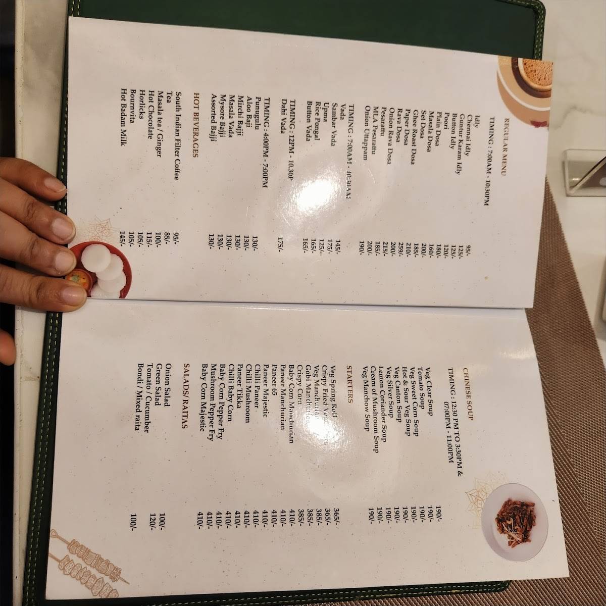 Menu at AN Restaurants, Hyderabad