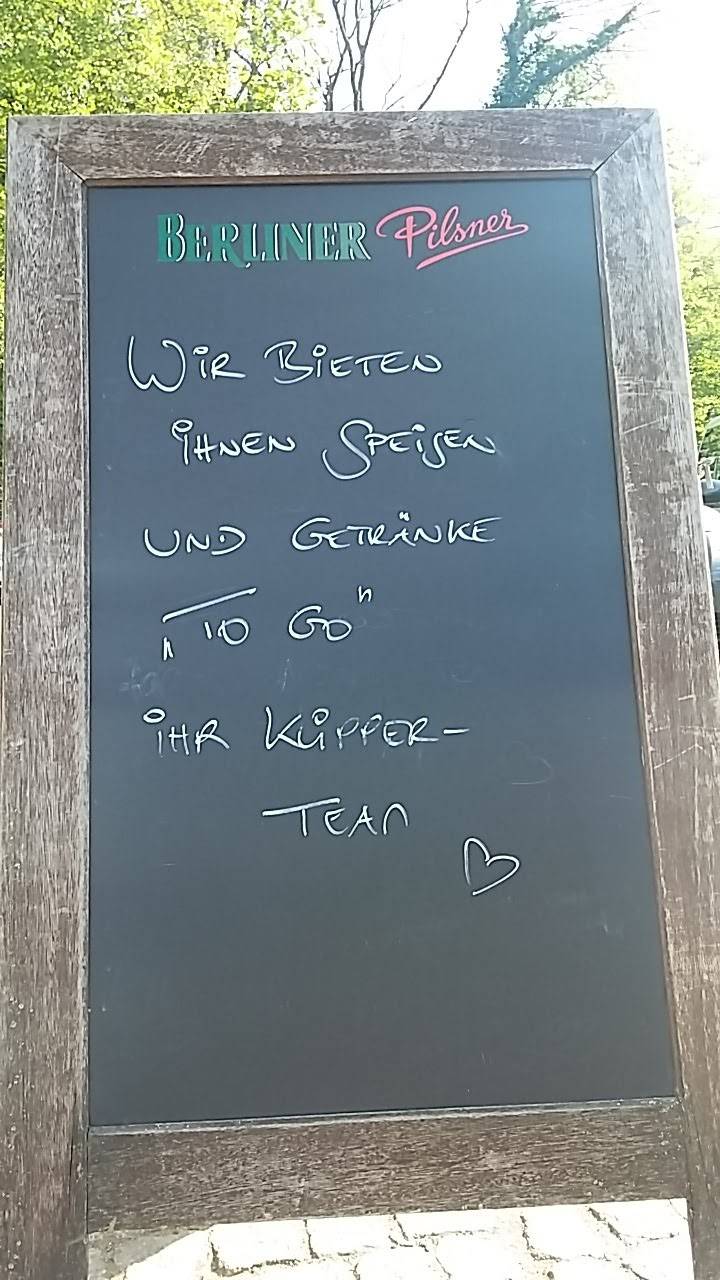 Menu at Klipper Segelschiffrestaurant, Berlin