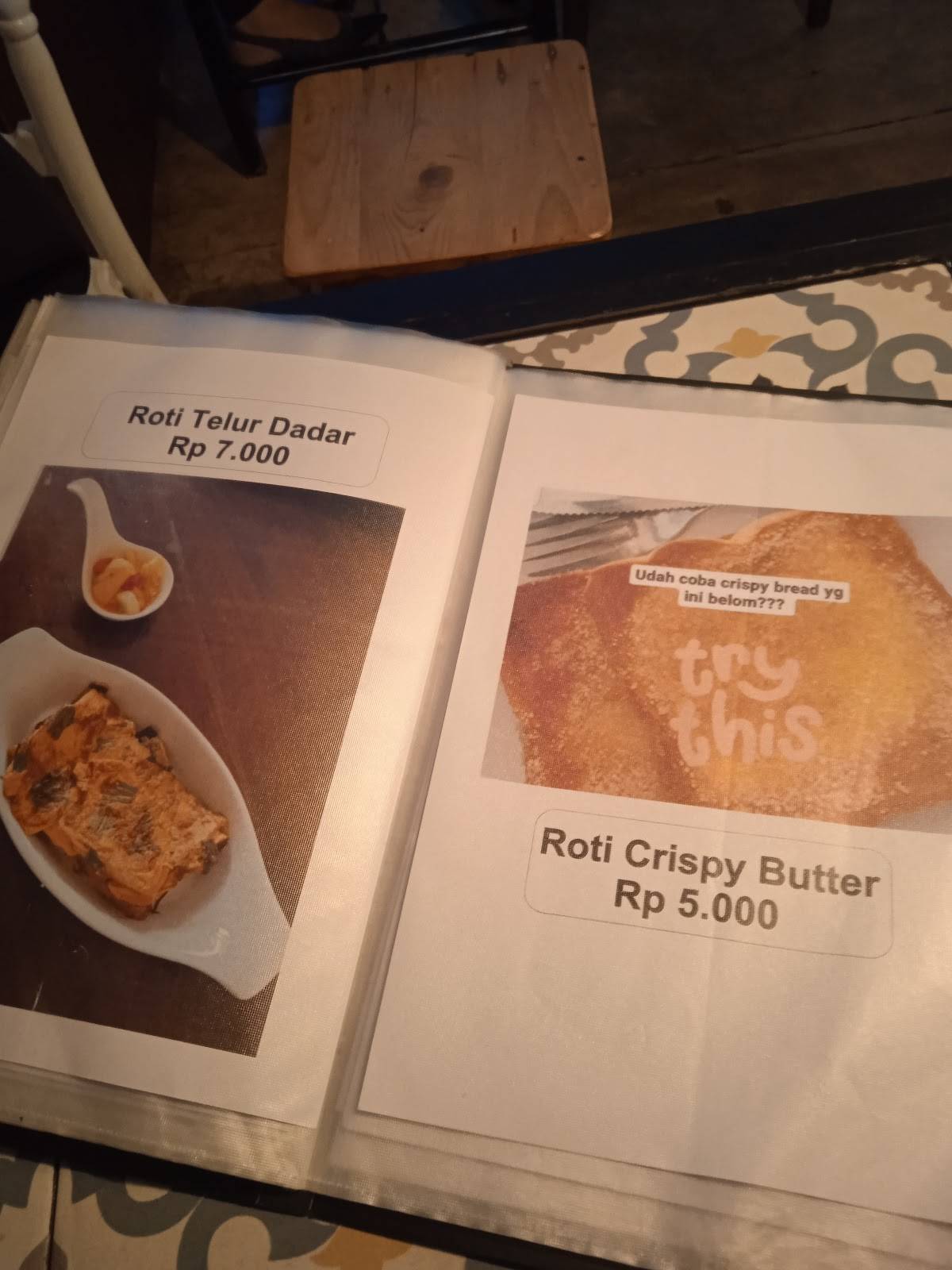 Menu at Kedai Roti Ibu Saya restaurant, Depok