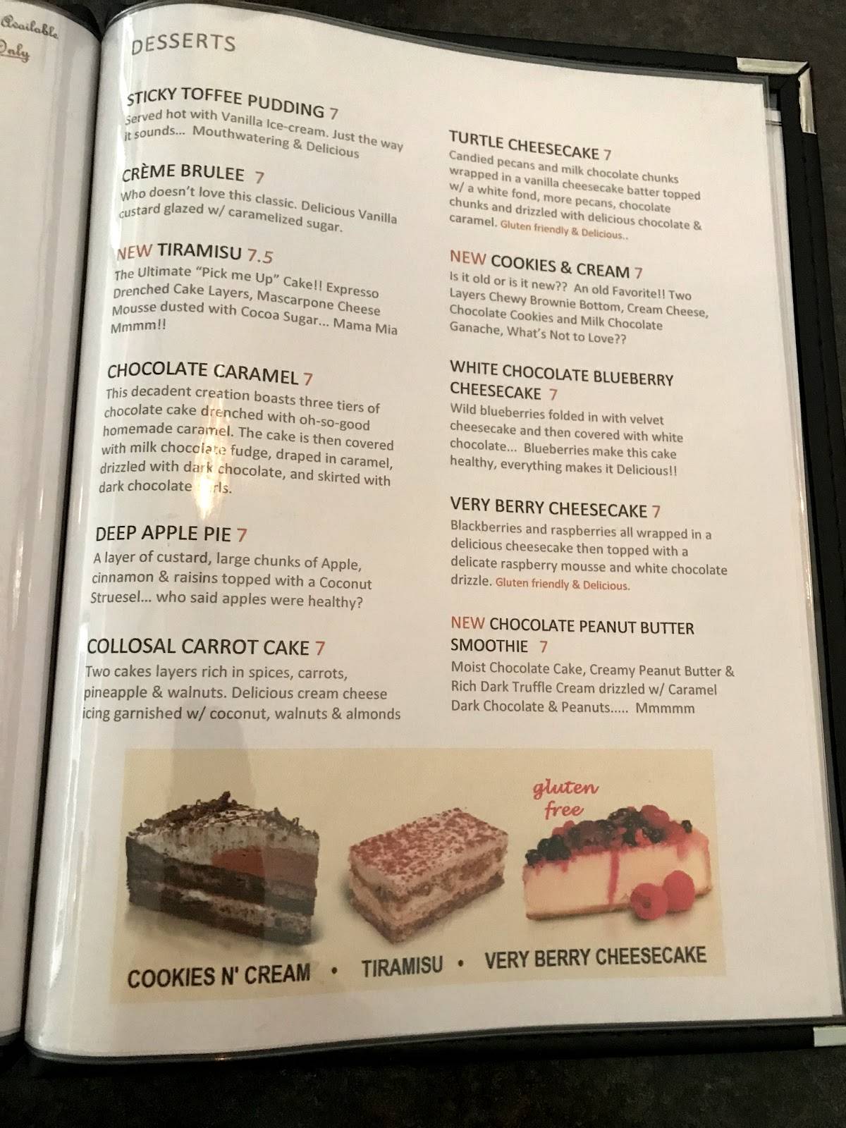 Menu at Kosmos Restaurant & Lounge, Leduc