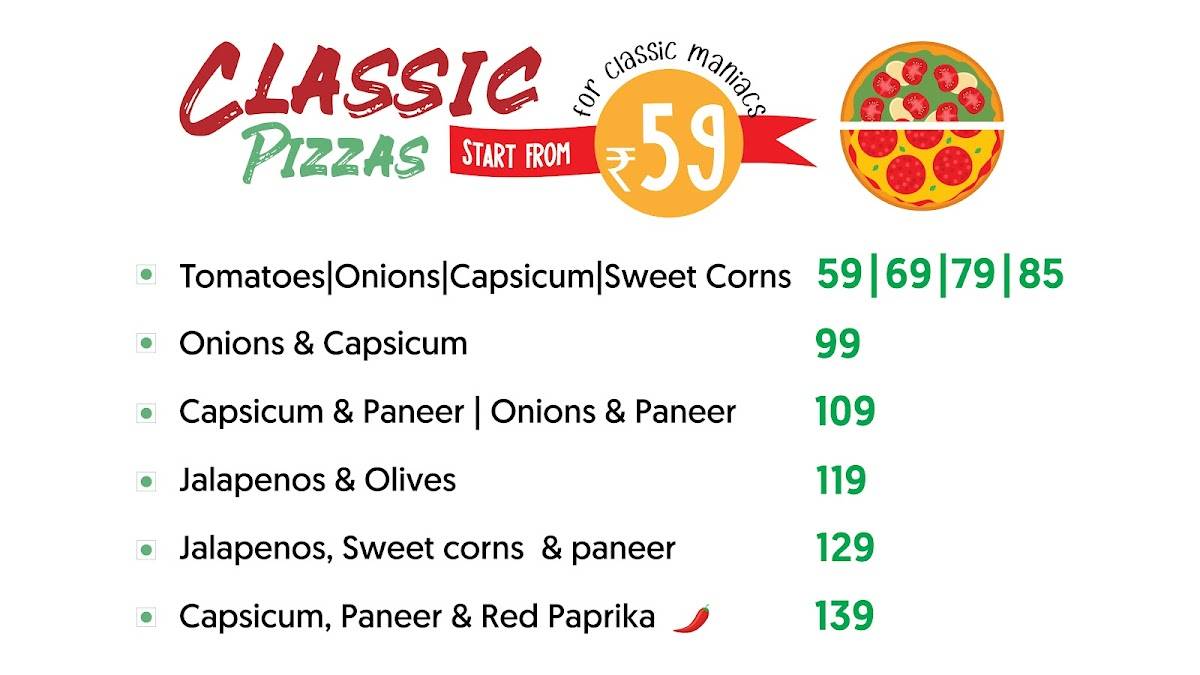Menu at LA PINO'Z PIZZA, Pali