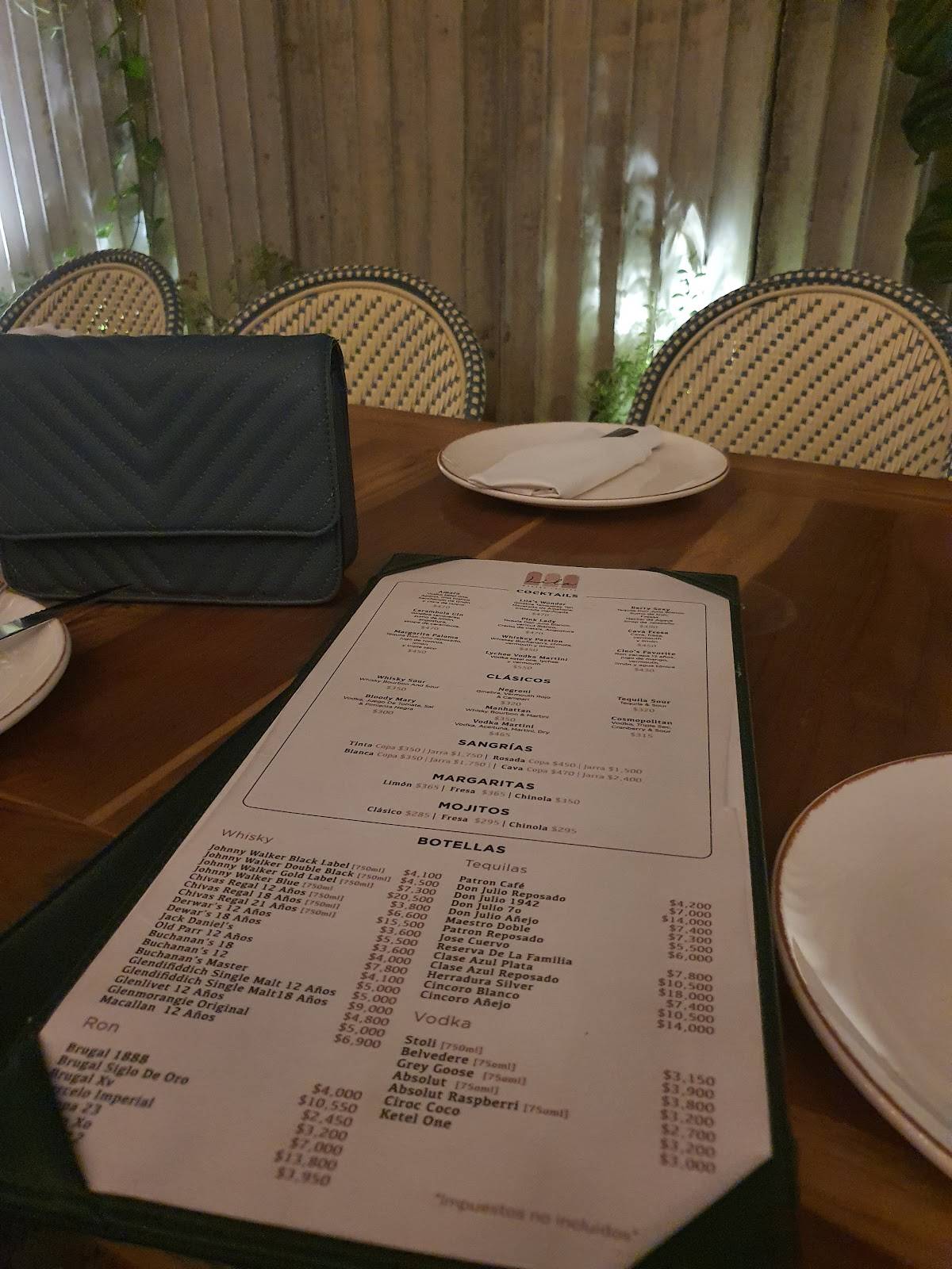 Menu at LILA - Modern Cuisine restaurant, Santo Domingo, C. P.º de los ...