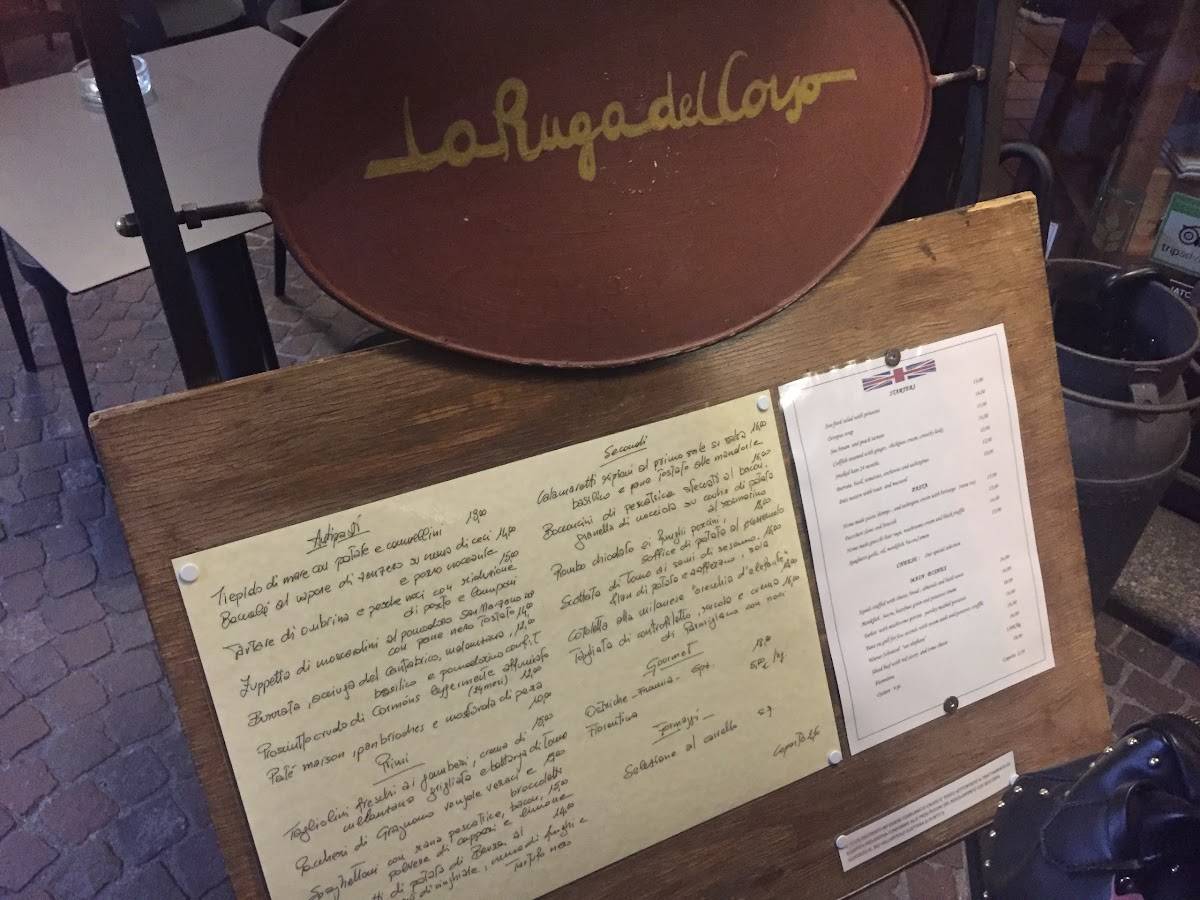 Speisekarte von La Ruga del Corso pub & Bar, Arona
