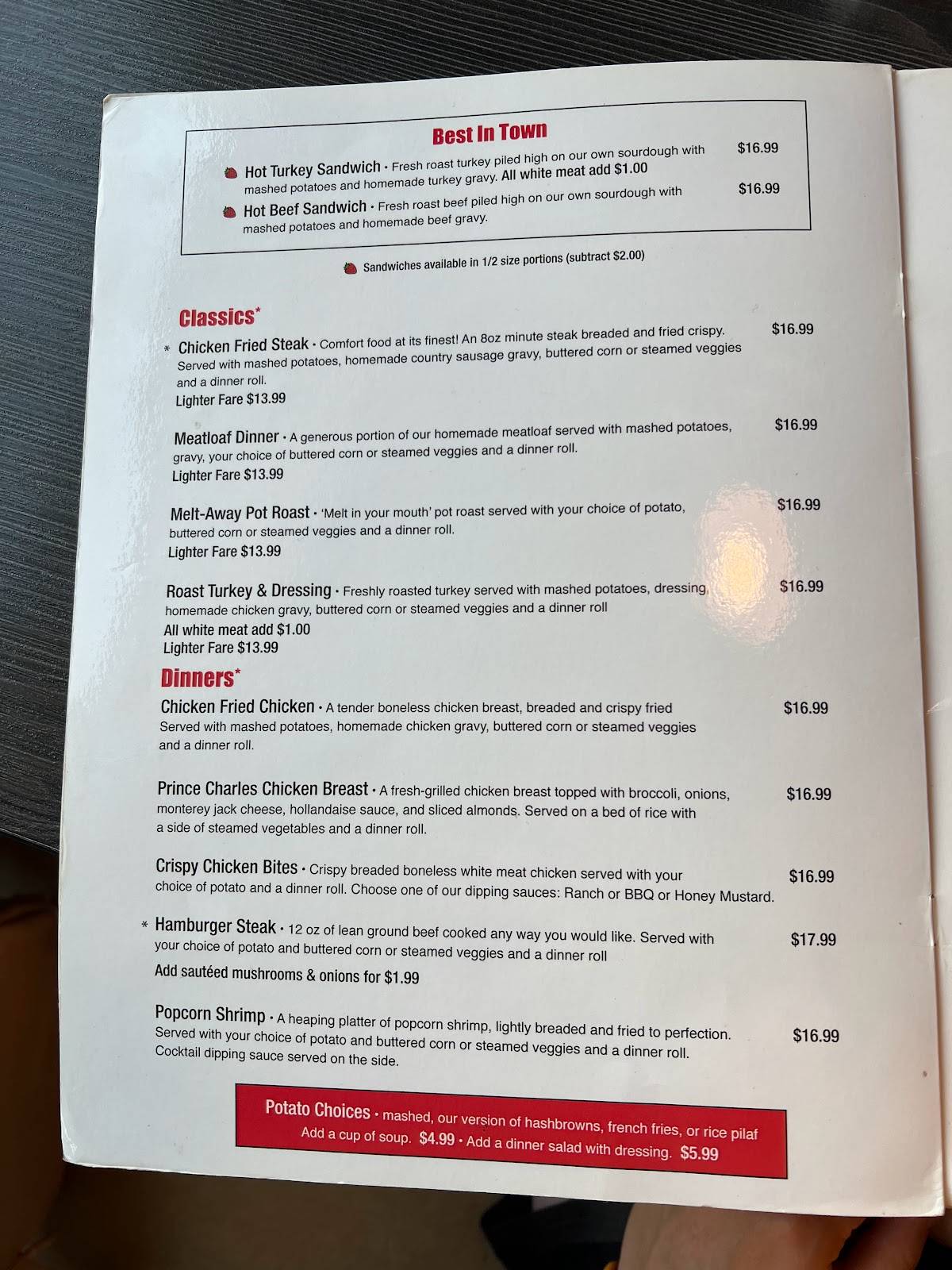 Menu at Summer Kitchen Cafe, La Vista, Giles Rd