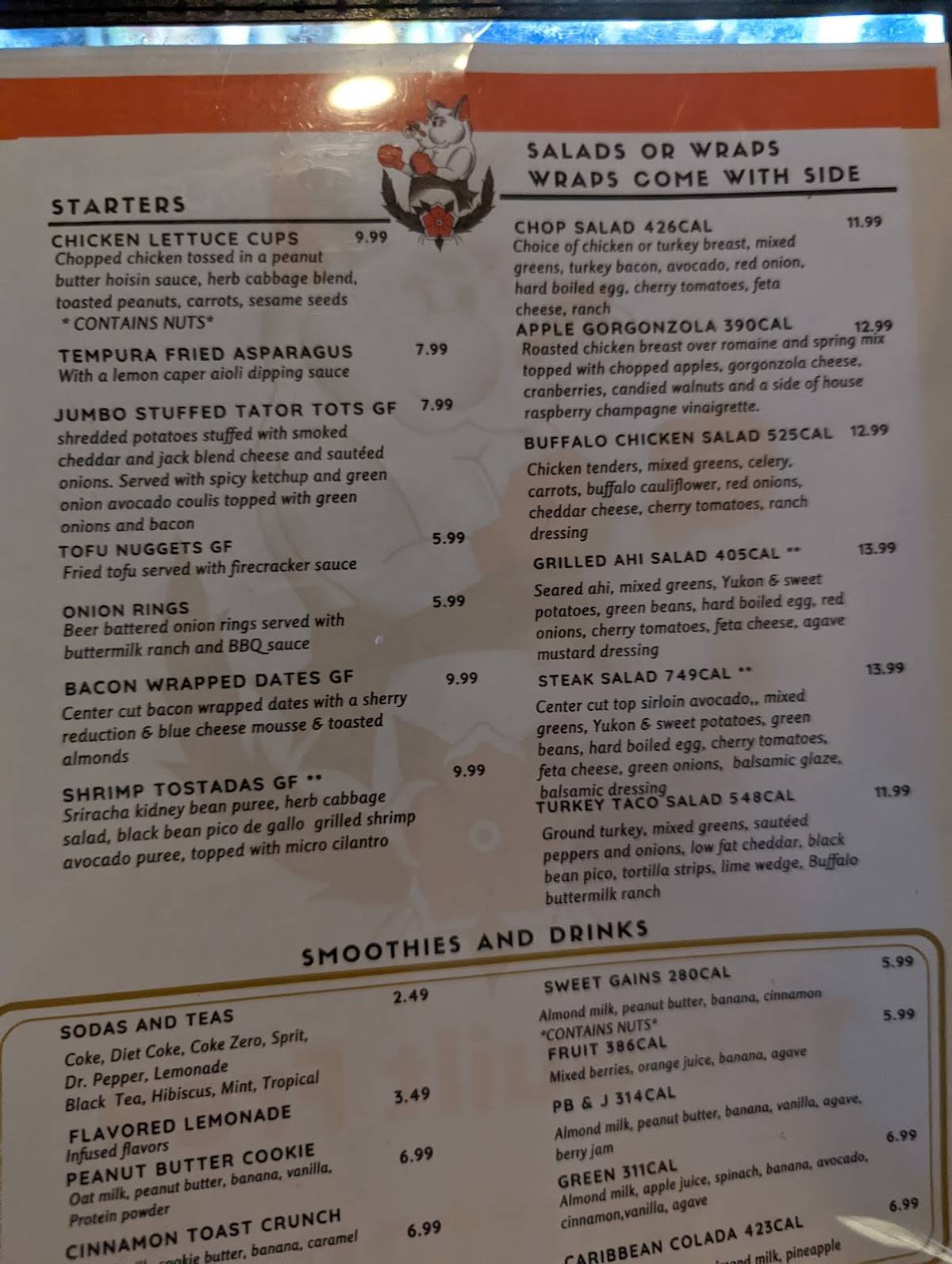Menu at Paradise Pub, Las Vegas, 955 Grier Dr