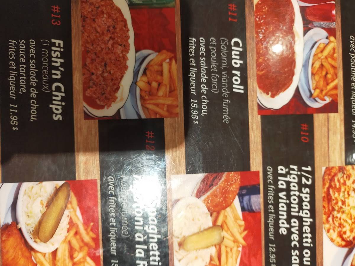 Menu at Le Roi du Smoked Meat restaurant, Montréal