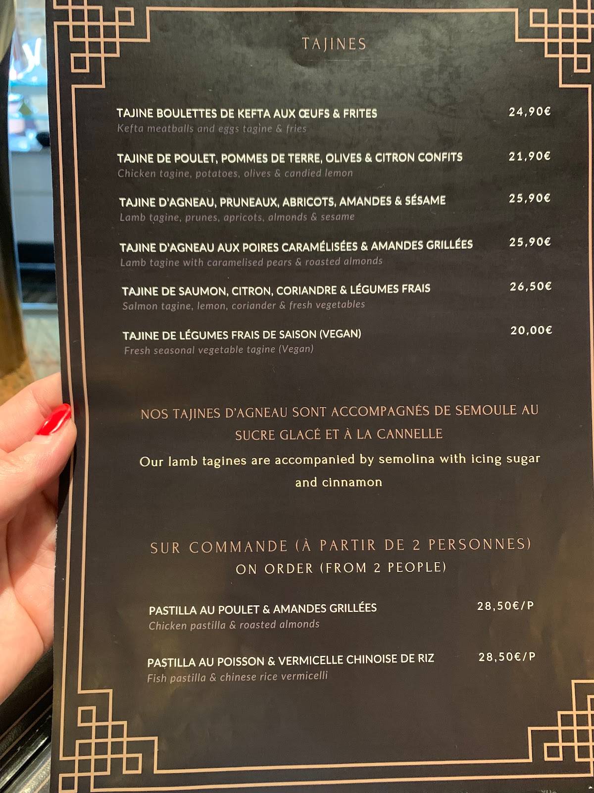 Menu au Le Royaume restaurant, Luxembourg