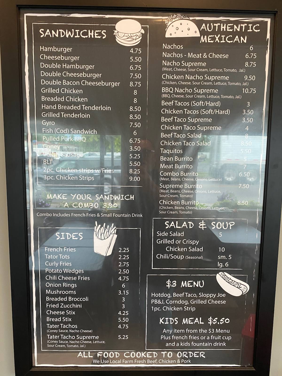 Menu at Lebanon Milky Way restaurant, Lebanon