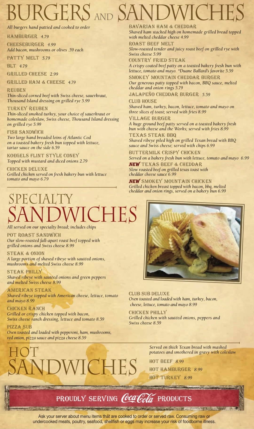 Menu at Lennon Cafe, Lennon
