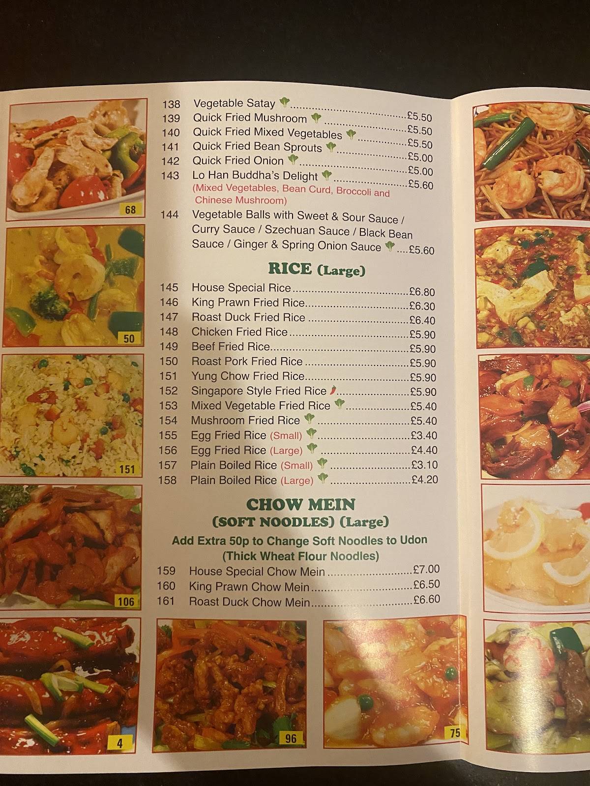 Menu at Ling Di Long restaurant, Lampeter