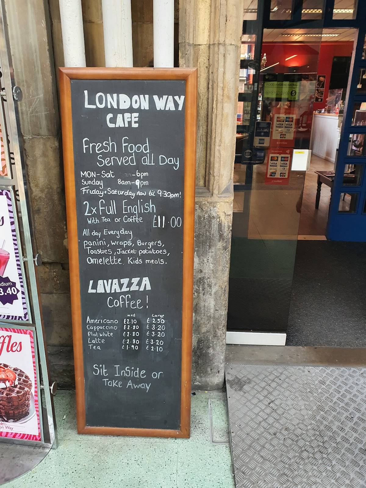 Menu at London Way Cafe, Hull