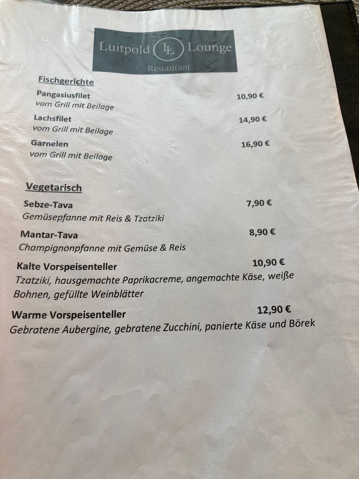 Speisekarte von Lounge Luitpold Freising cafe, Freising