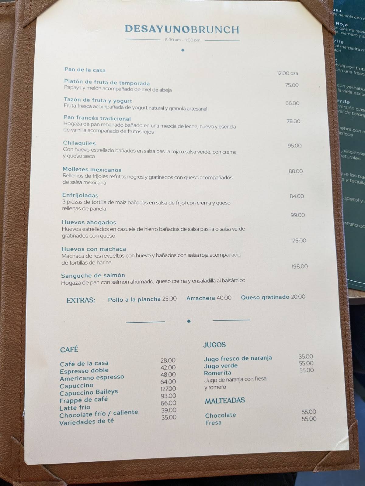 Menu at Luvina Restaurante, Ciudad Guzmán