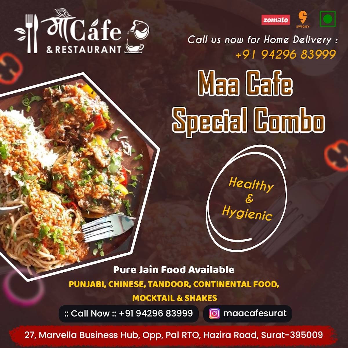 Menu at MAA CAFE & RESTAURANT, Surat