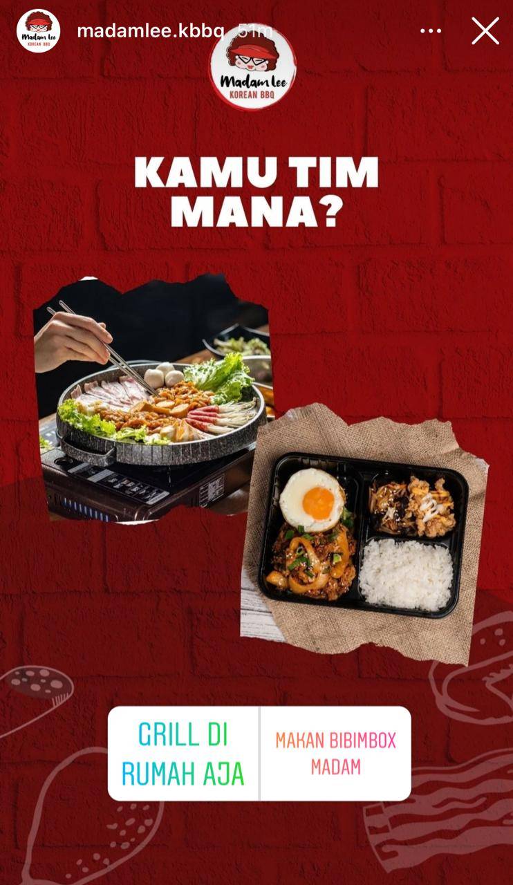 Menu at Madam Lee Kbbq Grand Wisata, Bekasi Regency