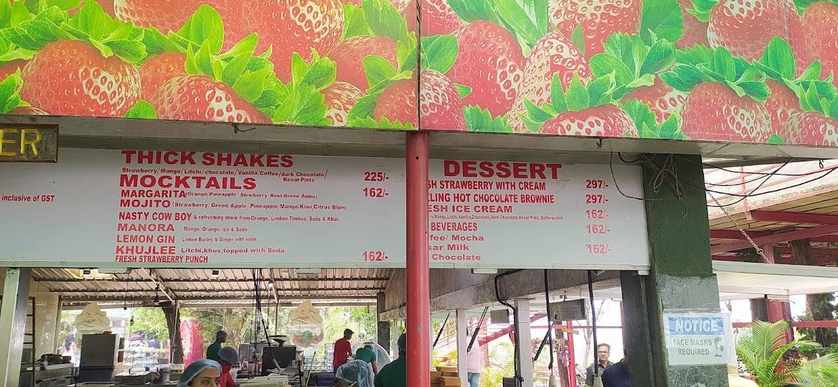 Menu at Mapro Garden, Lonavala
