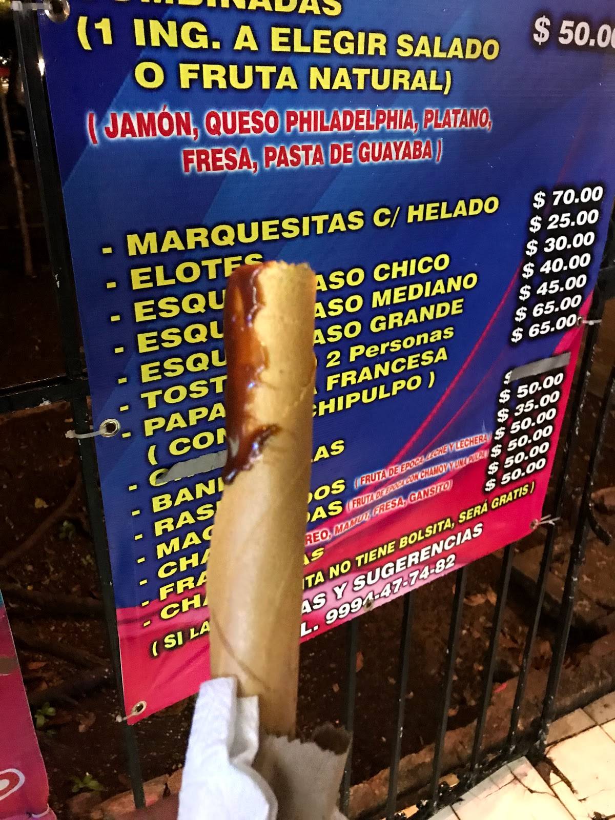 Carta del postres Marquesitas La Nueva Tradición, Merida, Por calle 37 ...