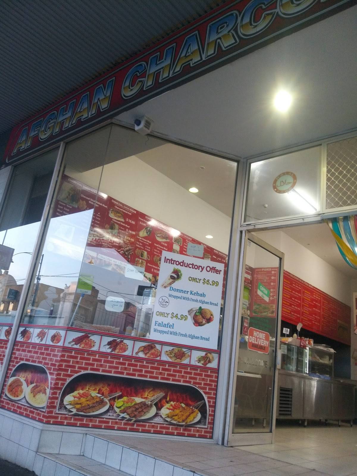 Menu at Melbourne Kebab Station fast food, Coburg