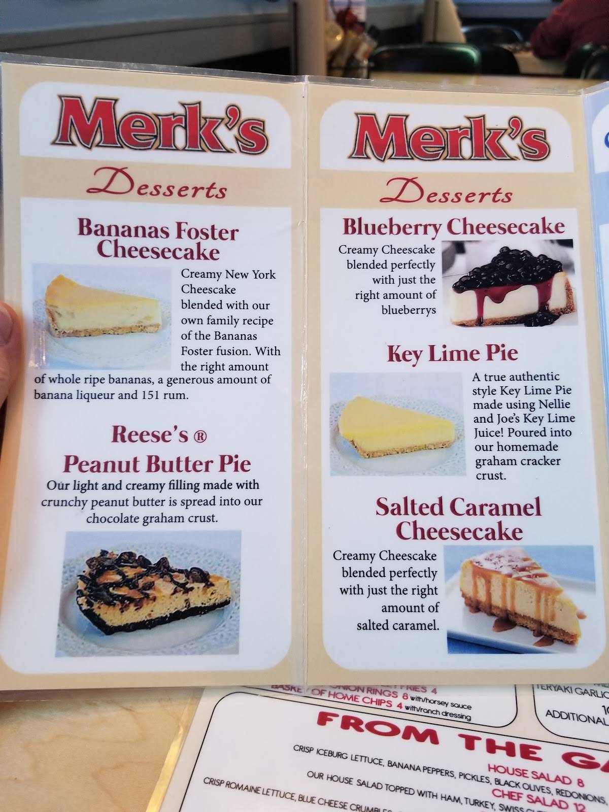 Menu at Merk's Bar & Grill, New Smyrna Beach