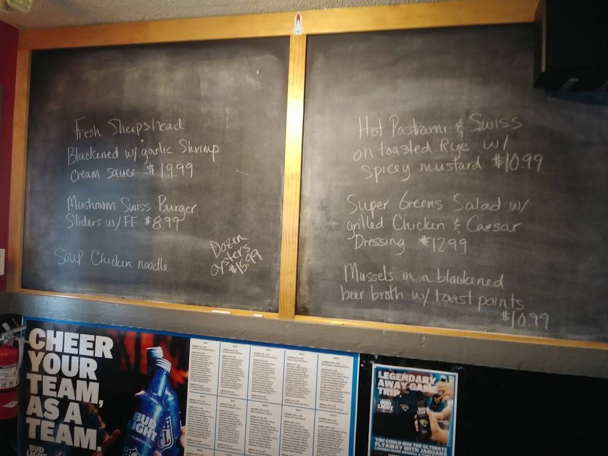 Menu at Merk's Bar & Grill, New Smyrna Beach