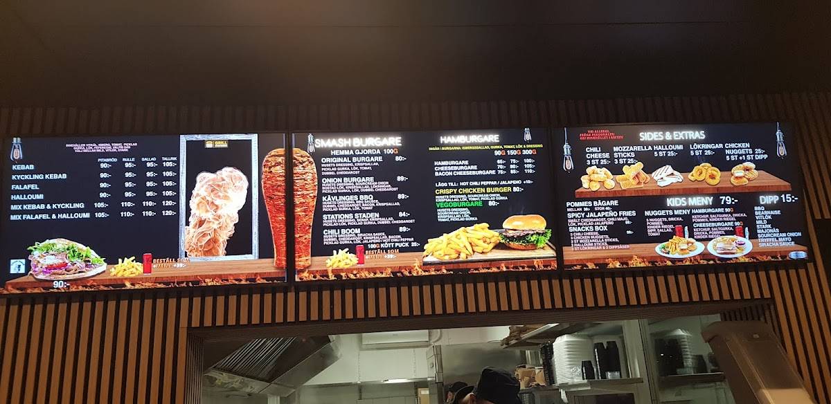 Menu at Mico's Grill restaurant, Kävlinge