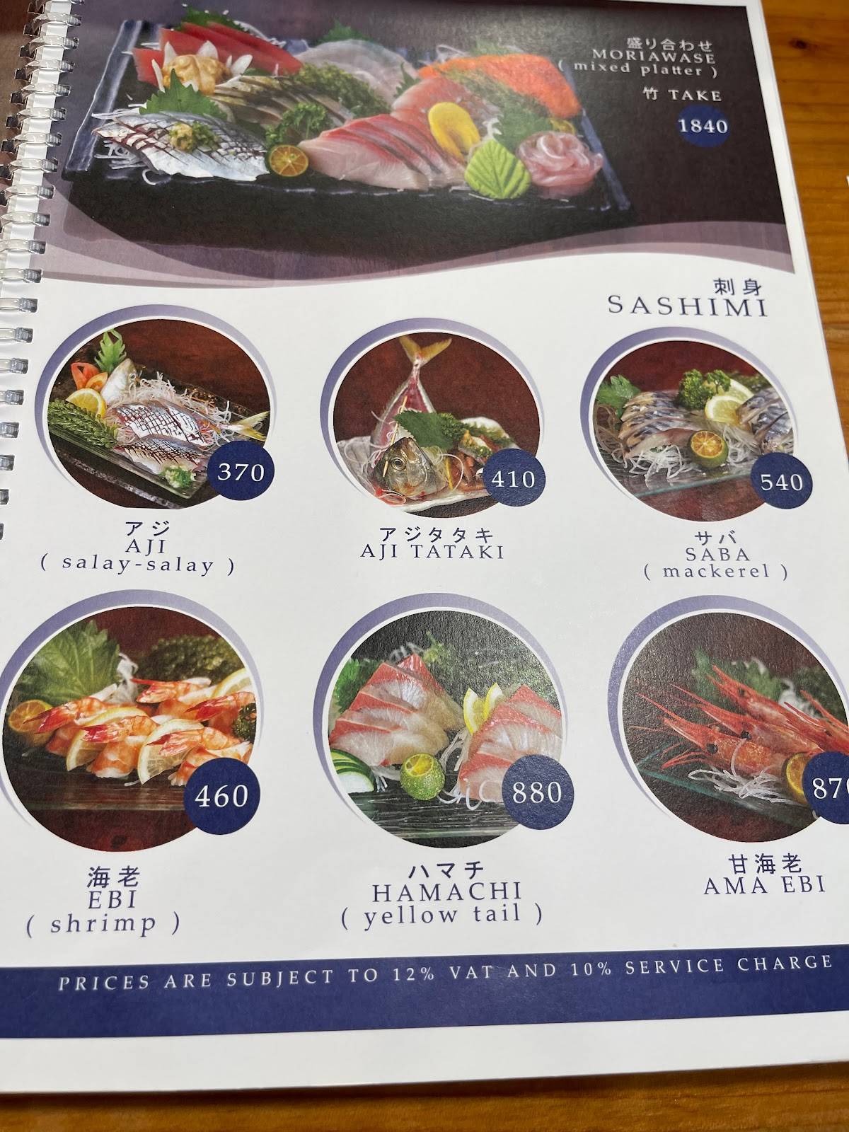 Menu at Miyazaki Japanese Restaurant, Muntinlupa, C2FG+CQF