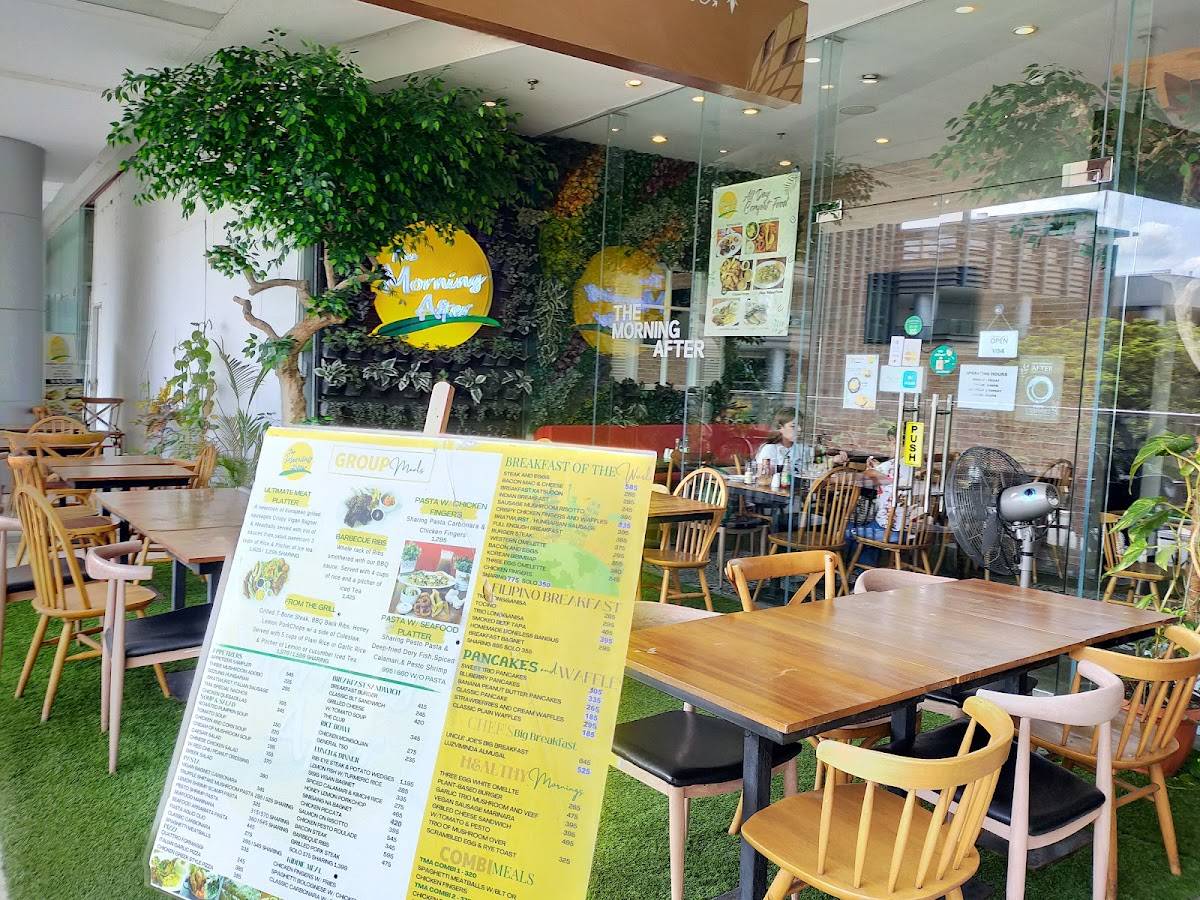 Menu at The Morning After restaurant, Muntinlupa