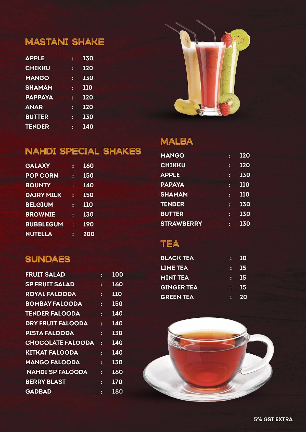 Menu at Nahdi Mandi Restaurant Thrissur, Thrissur