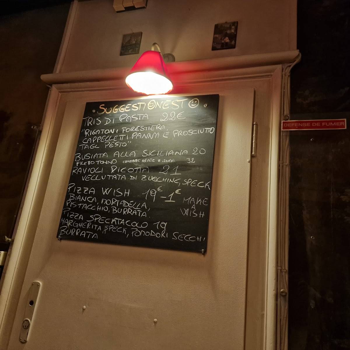 Speisekarte von Onesto restaurant, Luxemburg