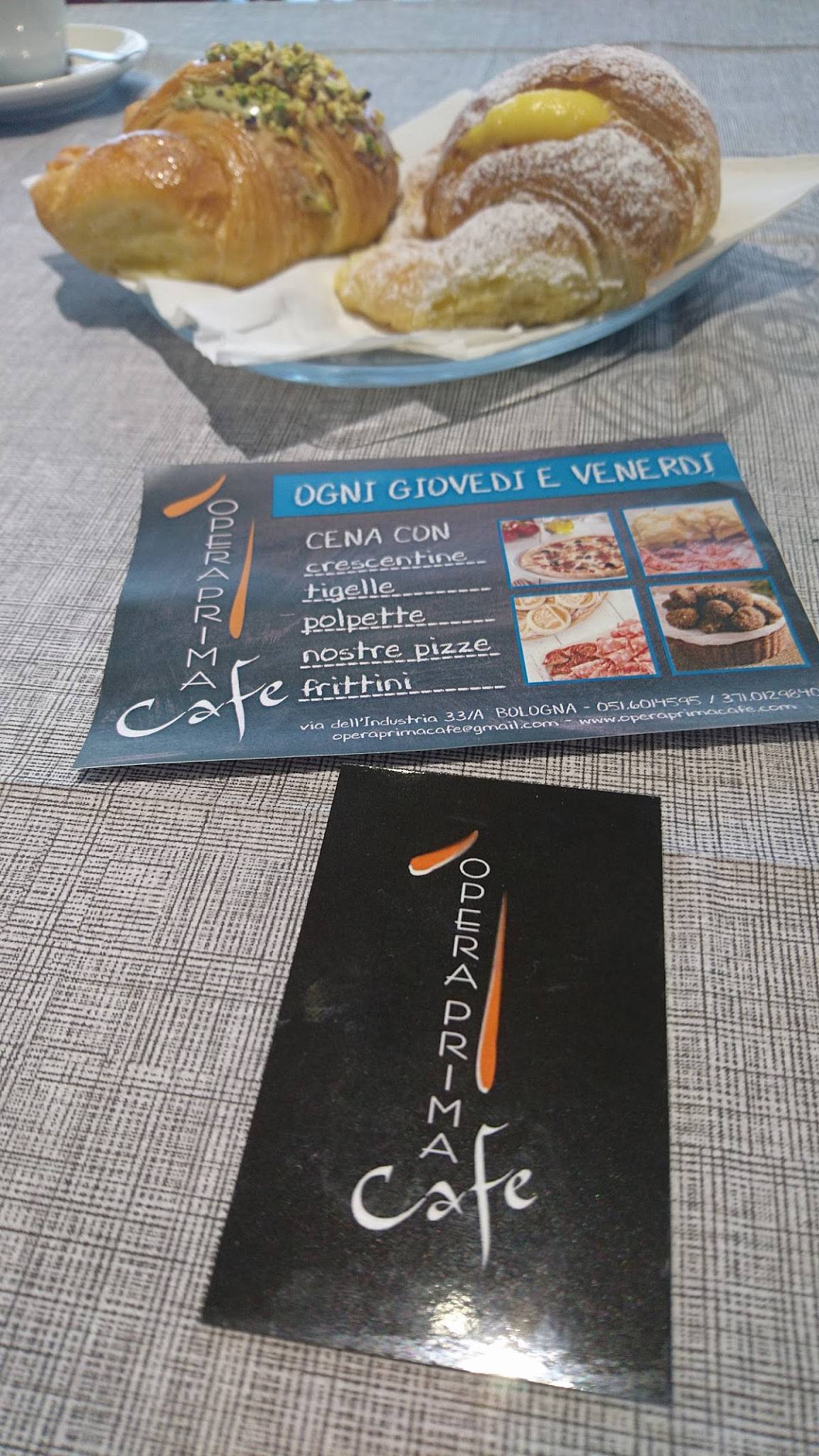Speisekarte von Opera Prima Cafe' Di Morello Niccolo', Bologna