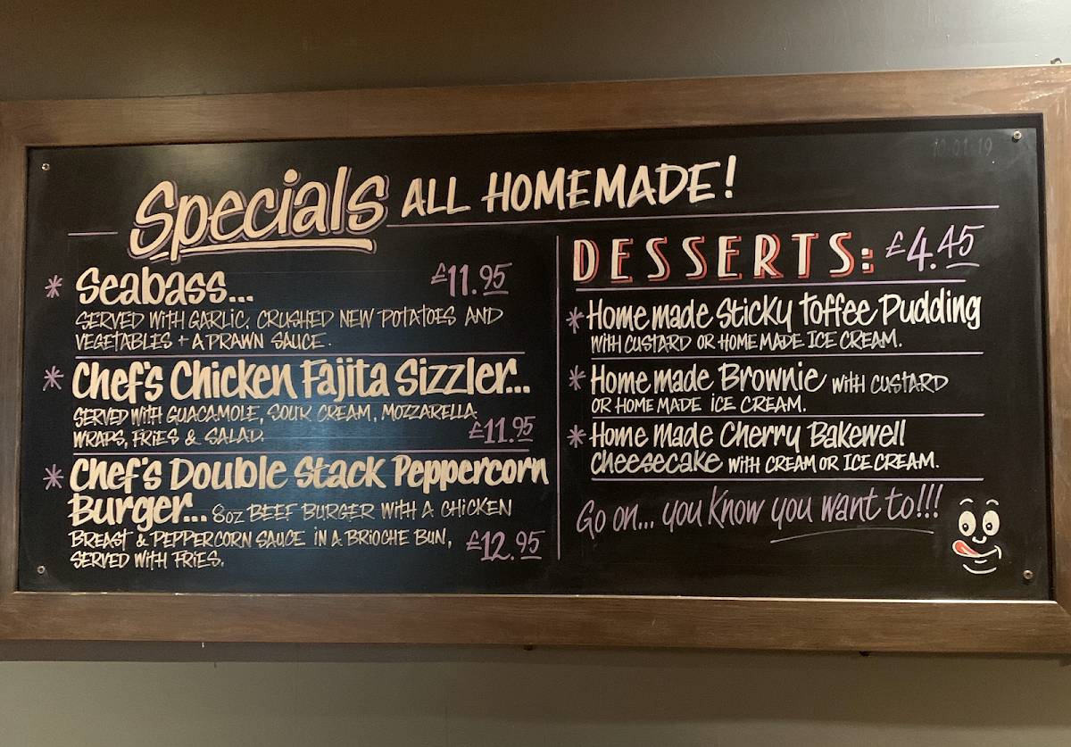 Menu at POP’DOM restaurant, Willerby, 143 Kingston Rd