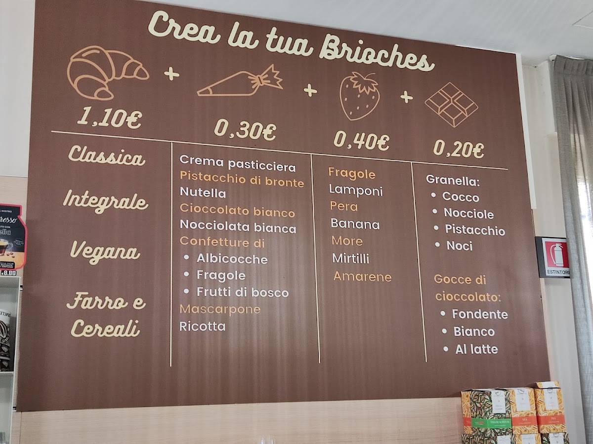 Menu da Pasticceria Bak, Lomazzo
