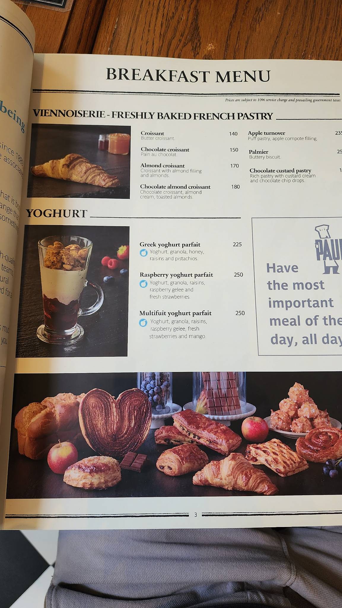 Menu at PAUL Boulangerie et Patisserie cafe, Taguig, G/F Bench Tower