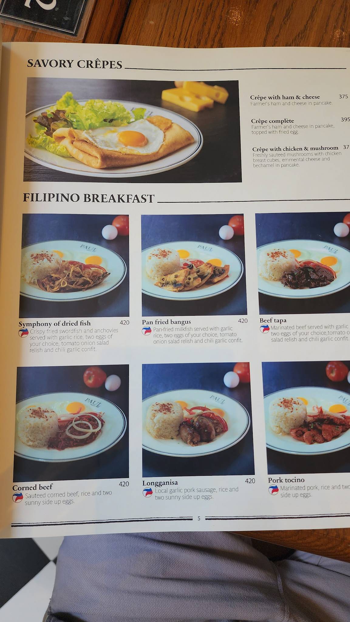 Menu at PAUL Boulangerie et Patisserie cafe, Taguig, G/F Bench Tower