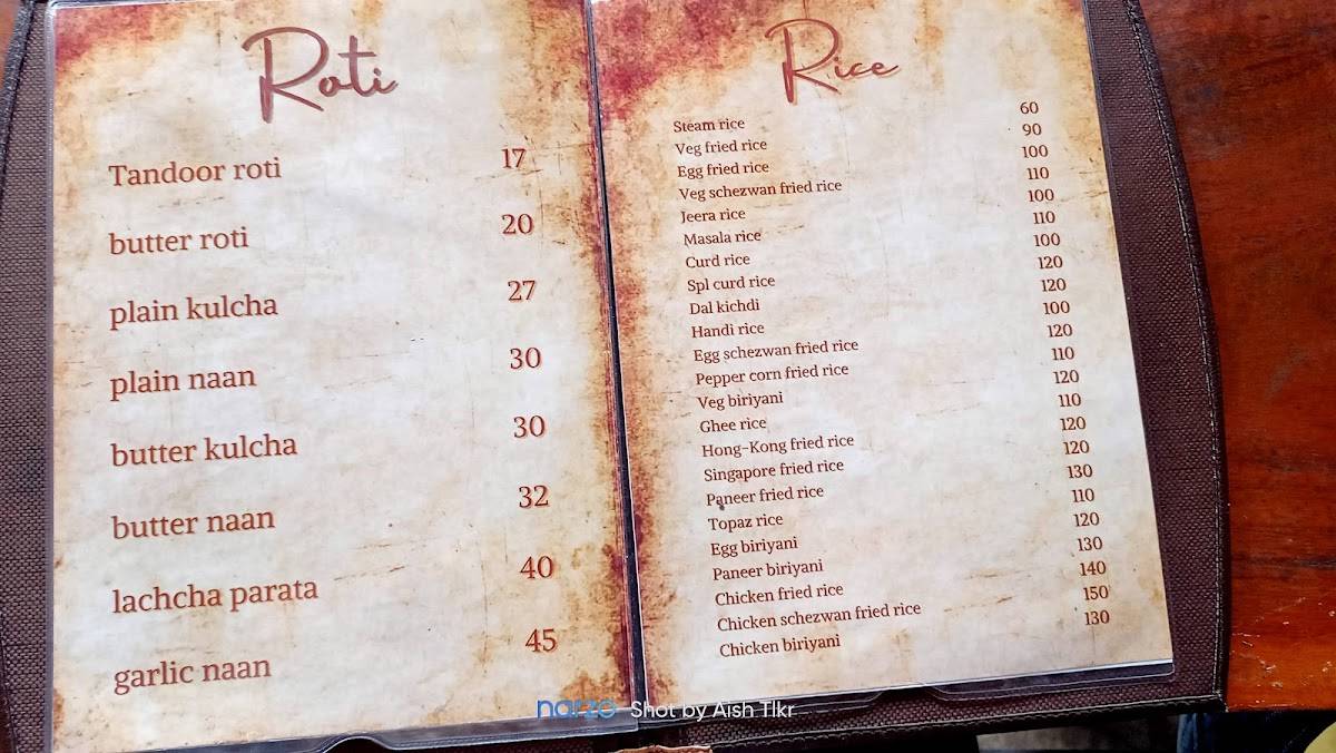 Menu at Peace Cafe Dharwad, Dharwad, SH1