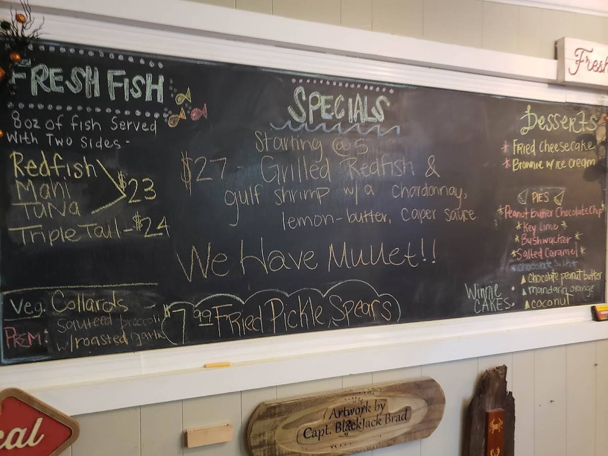 Menu at The Point Restaurant, Perdido Key